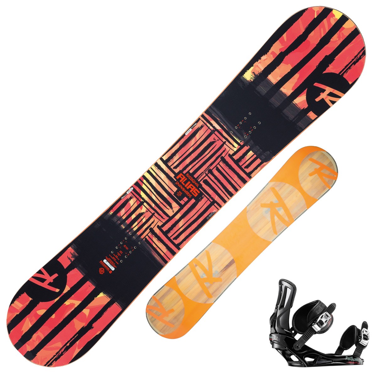 Snowboard Rossignol Alias + attacchi Battle M/L - Snowboard junior | IT