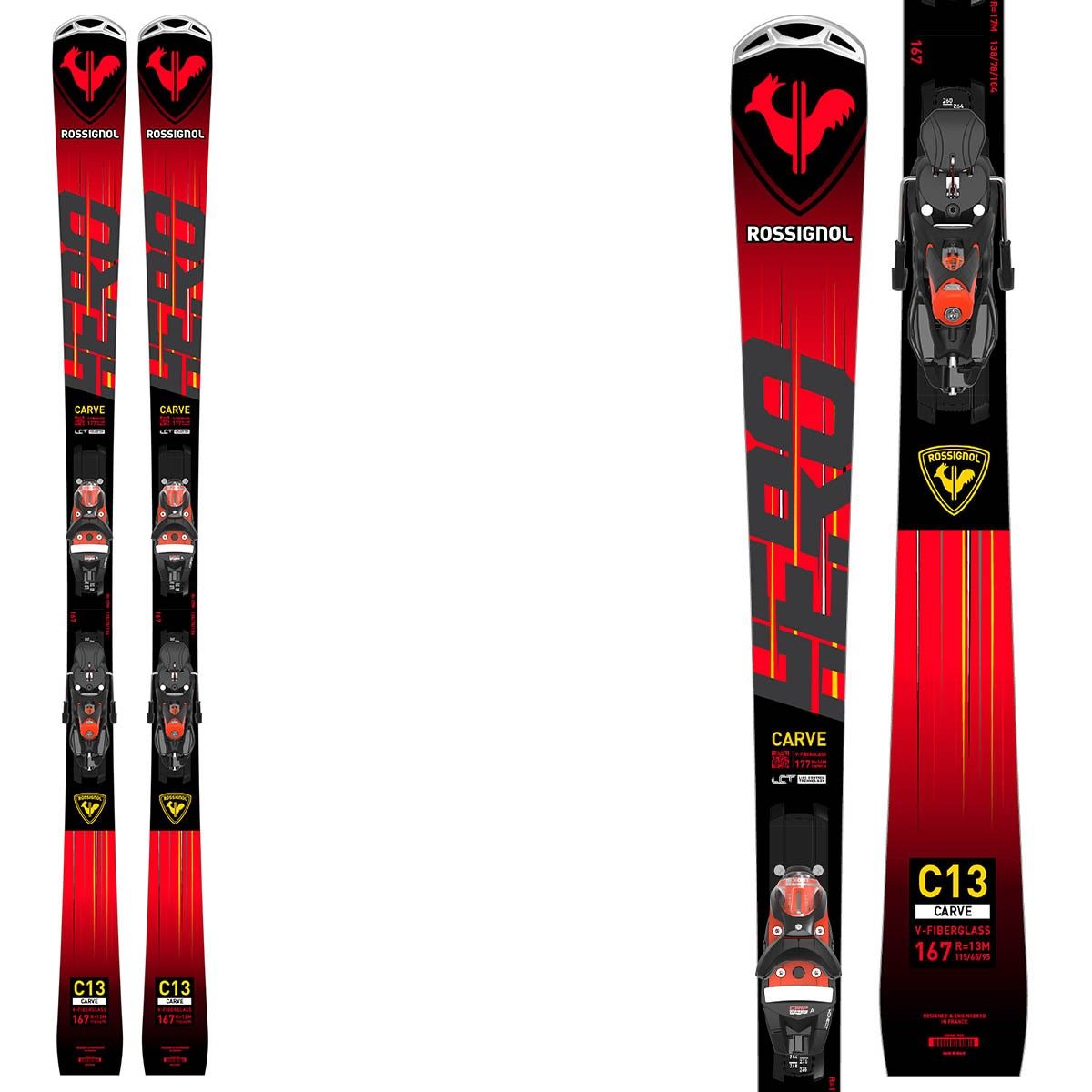 Sci Rossignol Hero Carve Konect con attachi NX12 Konect GW | IT
