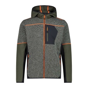 CMP Knit-Tech Jacquard Fleece with hood M